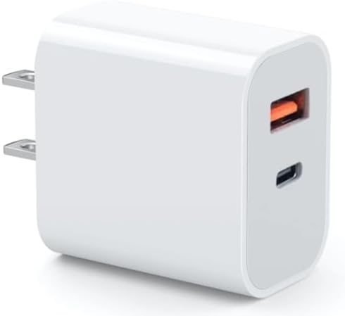 Dual Port Charger Block for Apple iPhone 14 Pro Max/15Plus/16, USB-C ...