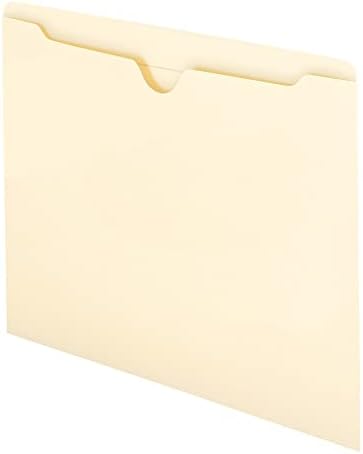 Smead File Jackets, 100 Count, Manila, Reinforced Straight-Cut Tabs ...