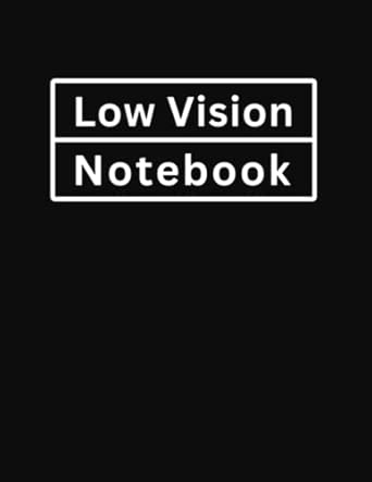 Amazon.com: Low Vision Notebook: Thick Lined, Wide Ruled, Writing Book ...