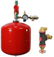 Boiler Pak Trim Kit w/Flow Through 1" Air/Dirt Separator and 4.7 Gallon ...