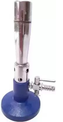 Lab House Bunsen Burner With Stop Clock Brass Blue For Lab Use In ...