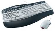 Microsoft Natural MultiMedia Keyboard & Optical Value Pack Keyboard ...