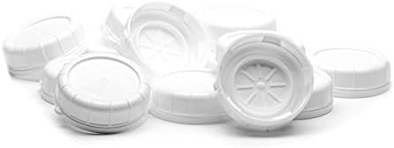 6 Glass Bottle Replacement Caps with Tampered Evident Seal, 48mm ...