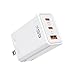Amazon | PD USB充電器 65W GaN Type C 急速充電器 高速充電器 PD対応 USB-C×2 & USB A 3ポート ...