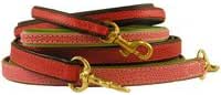 Amazon.com : Embossed Lizard Combination Lead - Black & Red - Size 4ft ...