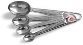 Amazon.com: Calphalon Baking Tools 4 pc. Measuring Spoon Set: Home ...