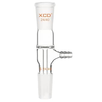 XCD Glass Vacuum Take-Off Adapter with 24/40 Joints, Straight and Short ...
