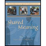 Shared Meaning: An Introduction to Speech Communication: 9780787294595 ...