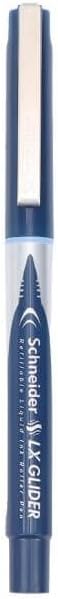 Luxor LX Glider, Pack Of 5, Ink - Blue, Easy Gliding Hybrid Tip, German ...