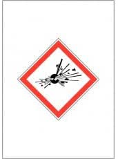 Amazon.com : Explosive GHS COSHH Symbol Sign A4 : Office Products