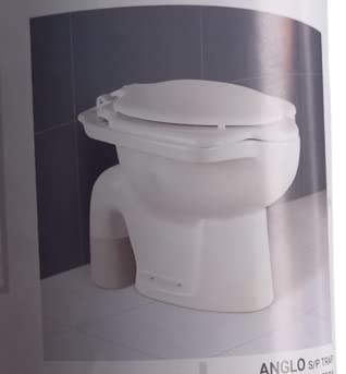 Floor Mounted Ceramic Anglo Commode/EWC/Western Toilet : Amazon.in ...