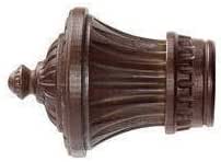 Amazon.com: Kirsch 1 3/8 Inch Wood Trends Charleston Finial (Pair ...