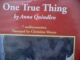 One True Thing (94422): Anna Quindlen: 9780788701986: Amazon.com: Books