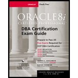Oracle8i Certified Professional DBA Certification Exam Guide (01) by ...