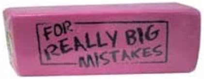 Amazon.com : 6" Long X 2" Wide X 1" Thick Large Novelty Pencil Eraser ...