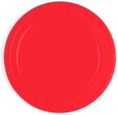 Novelties Direct Ruby Red 9" Paper Plates - 8 plates per pack : Amazon ...