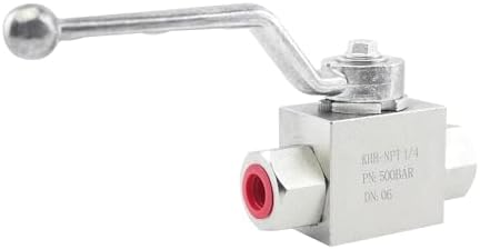 Amazon.com: High Pressure Hydraulic Valve KHB 1/4'' NPT, Shut-Off 2 Way Ball Valve, Hydraulic ...
