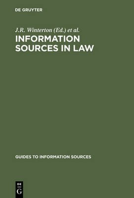 Information Sources in Law (Guides to Information Sources): Winterton ...
