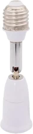 E26/E27 Light Socket Extender, 5.5 Inch Extension,Adjustable Vertical ...
