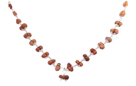 Gemstone King Original Certified Gori Shankar Rudraksha Mala गौरीशंकर ...