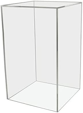Amazon.com: 8 Inch White Acrylic Box Display with One Open Side No Lid ...