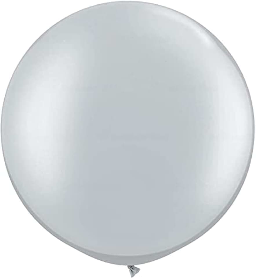 Amazon.co.uk: large silver balloons