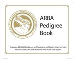 ARBA Pedigree Book: American Rabbit Breeders Association: 5649315786879 ...
