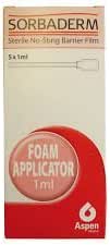 Sorbaderm Barrier Film Foam Applicator 1ml x 5 : Amazon.co.uk: Health ...