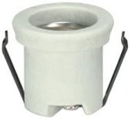 Amazon.com: Leviton 8885 Medium Base LMPHLDR INC SNAP-in White, 1 Count ...