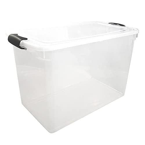 Snapklik.com : HOMZ 112 Quart Extra Large Rectangular Clear Plastic ...