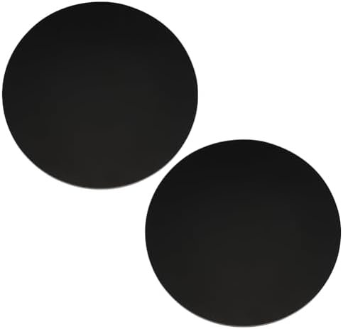 FINGERINSPIRE 2Pcs Model Display Bases 15x15cm Black Round Huge Figure ...