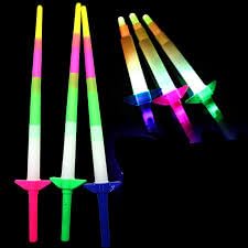 Pelo Glowing Talwar Toy with Light Glow Stick for Kids School Theme ...