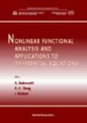 NONLINEAR FUNCTIONAL ANALYSIS AND APPLICATIONS TO DIFFERENTIAL EQUATIONS - PROCEEDINGS OF THE ...