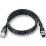 MOXA CBL-M12D(MM4P)/RJ45-100 IP67 1-Meter M12-to-RJ45 Cat-5E UTP ...