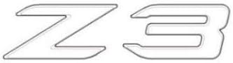 BMW Original Z3 Emblem Schriftzug Chrom geklebt hinten : Amazon.de ...