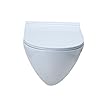 JAQUAR Continental Range Rimless Wall Mount Water Closet/Toilet Bowl ...