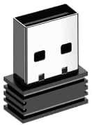 inphic Dongle ricevitore nano wireless USB 2.4G universale per mouse ...