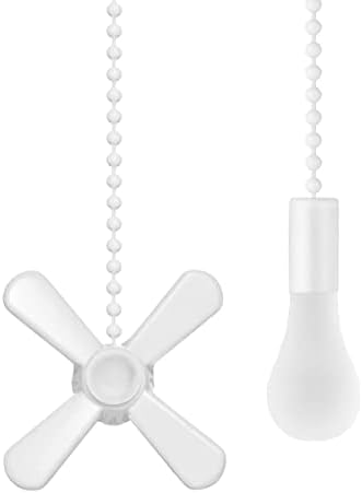 Ceiling Fan Chain Pulls White Wooden Pull Chain Extension for Ceiling ...