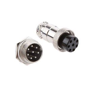 M16 8Pin 400V Screw Type Electrical Aviation Plug Socket Connector (8 ...