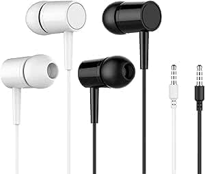 Amazon.com: Wired Earbuds 2 Pack, Earbuds Stereo Wired Earphones ...