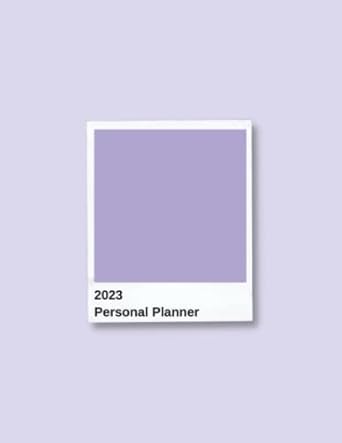 2023 Pantone Style Lined Planner: 2023 Digital Lavender Pantone Style ...
