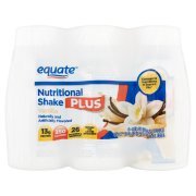 Amazon.com: Equate Vanilla Nutritional Shake Plus, 8 fl oz, 6 ct ...
