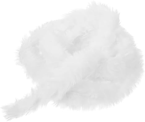 Amazon.com: Beavorty White Faux Fur Trim Ribbon Christmas Decorative ...