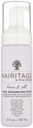 Amazon.com: Hairitage Have It All Curl Enhancing Foam Mousse with ...