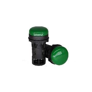 Esbee (L&T) Green Pro LED Indicator lamp 240V AC 22MM panel mount Pack ...