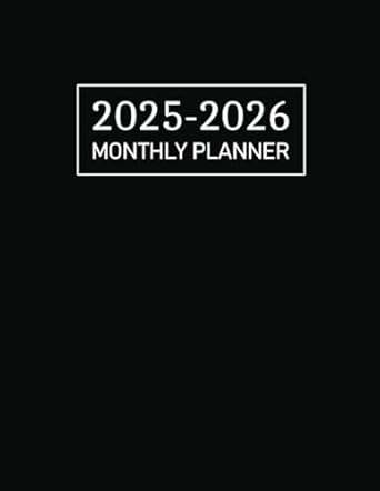 2025-2026 Monthly Planner: 2 Years from January 2025 through December ...
