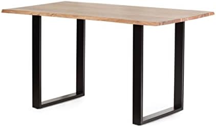 Amazon.com - Christopher Knight Home Dining Table, Black + Natural, 31D ...