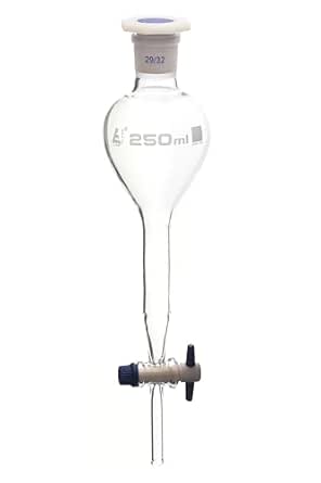 1l Separatory Funnel Separating Funnel Squibb PTFE (Teflon) Stopcock ...