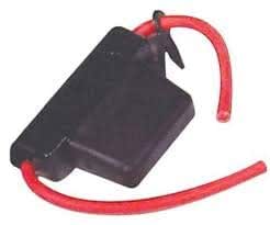 Crimp Supply Inline Maxi Fuse Holder with Cap 6 Ga. Wire Leads 1 per ...