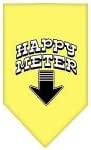 Amazon.com: Happy Meter Screen Print Bandana Yellow Small : Beauty ...